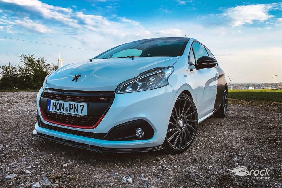 Peugeot 208 (C) mit Brock B39 18 Zoll ABE Alufelgen